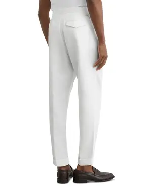REISS Tapered Pleat Trousers