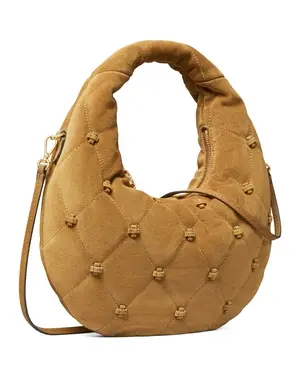 Tory Burch Bunny Knot Suede Crossbody