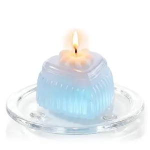 BODI Adoration Heart Jelly Candle 5.28 Oz - Blue