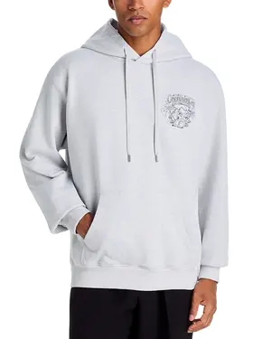 Casablanca Cotton Embroidered Hoodie - Grey