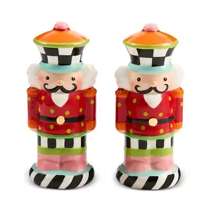 MACKENZIE-CHILDS Confetti Nutcracker Salt & Pepper Set - No Color