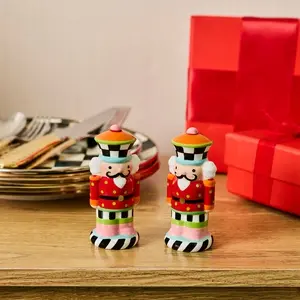 MACKENZIE-CHILDS Confetti Nutcracker Salt & Pepper Set