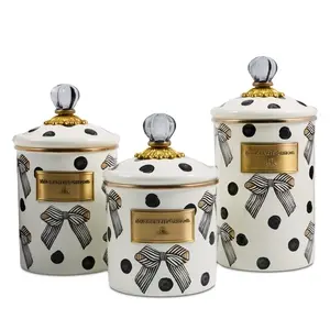 MACKENZIE-CHILDS As A Bow Canisters, Set Of 3