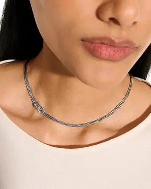 John Hardy Sterling Love Knot Double Chain Necklace