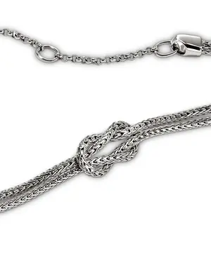 John Hardy Sterling Love Knot Double Chain Necklace