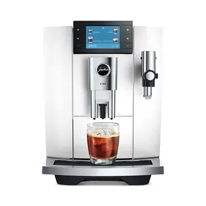 JURA E10 Automatic Coffee Maker With Grinder - White
