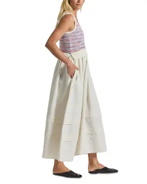 Derek Lam 10 Crosby Loewel Mixed Media Dress