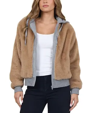 Vintage Havana Faux Fur & Fleece Combo Jacket