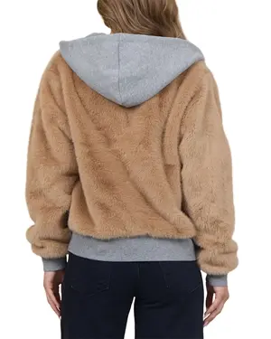 Vintage Havana Faux Fur & Fleece Combo Jacket