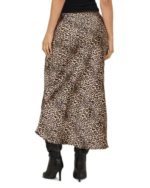 Vintage Havana Printed Satin Maxi Skirt