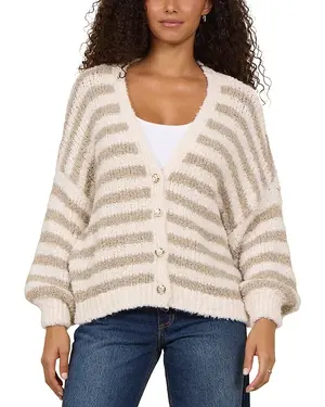Vintage Havana Striped V Neck Cardigan