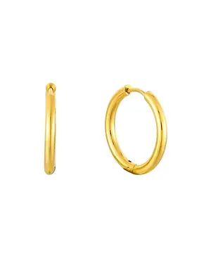 ATOLEA Classic Large Hoop Earrings - Gold