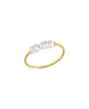 ATOLEA Mini Pearls Ring - Gold