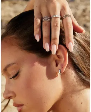 ATOLEA Mini Pearls Ring - Silver