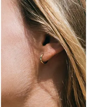 ATOLEA Oasis Green Hoops Earrings