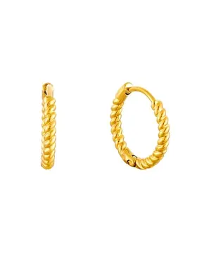 ATOLEA Twisted Hoops Earrings - Gold