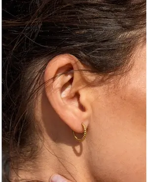 ATOLEA Twisted Hoops Earrings