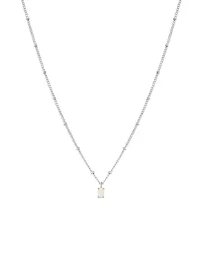 ATOLEA Opal Necklace - Silver