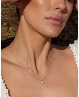 ATOLEA Opal Necklace - Silver
