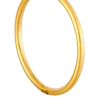 ATOLEA Thin Large Hoop Earrings - Gold
