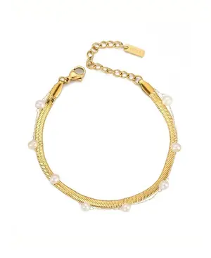 ATOLEA Santorini Layered Bracelet - Gold