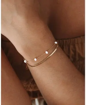 ATOLEA Santorini Layered Bracelet