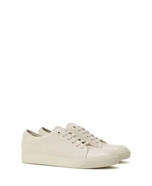 LANVIN Dbb1 Sneakers In Patent Leather And Suede - Light Beige