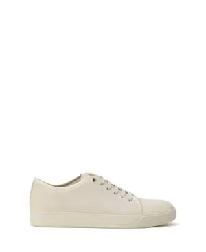 LANVIN Dbb1 Sneakers In Patent Leather And Suede - Light Beige