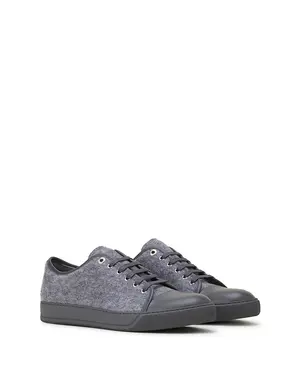 LANVIN Dbb1 Sneakers In Felt And Nappa Leather