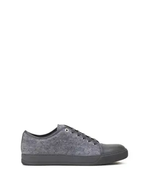 LANVIN Dbb1 Sneakers In Felt And Nappa Leather