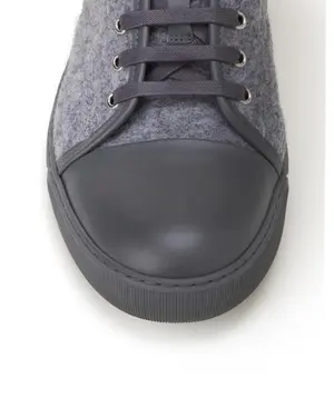 LANVIN Dbb1 Sneakers In Felt And Nappa Leather