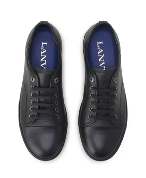 LANVIN Dbb1 Sneakers In Nappa And Grained Leather - Black