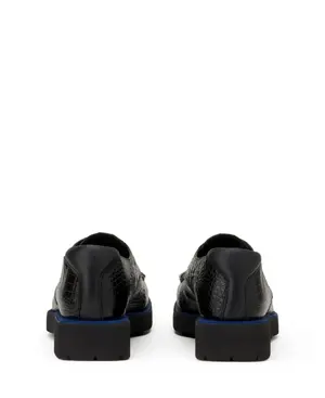 LANVIN Derby Shoes In Crocodile-embossed Leather