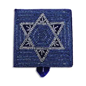 SUDHA PENNATHUR Star Of David Beaded Box Exclusive
