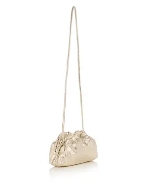 MANSUR GAVRIEL Mini Leather Cloud Clutch - Gold