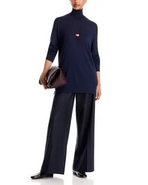 Lafayette 148 New York Thames Wide Leg Wool Pants