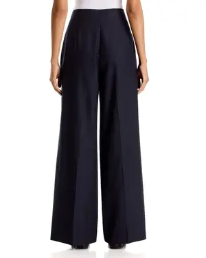 Lafayette 148 New York Thames Wide Leg Wool Pants