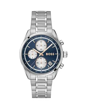 Hugo Boss Grand Prix Chronograph, 38mm - Blue/steel