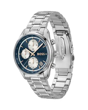 Hugo Boss Grand Prix Chronograph, 38mm - Blue/steel