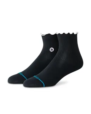 Stance Pop Ruffle Icon Quarter Socks - Black