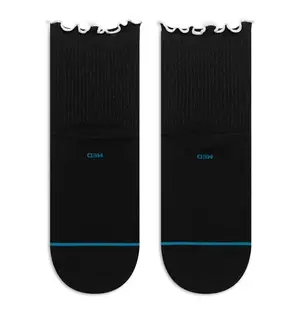 Stance Pop Ruffle Icon Quarter Socks - Black