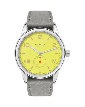 NOMOS GLASHUTTE Club Campus 38 Starlight Watch, 38.5mm - Yellow