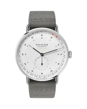NOMOS GLASHUTTE Metro Neomatik 41 Update Watch, 40.5mm - White Silver