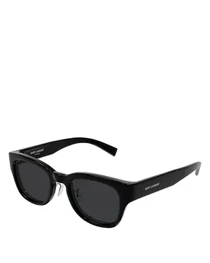 Saint Laurent Rectangular Sunglasses, 50mm - Black