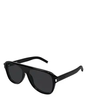 Saint Laurent Pilot Sunglasses, 59mm - Black