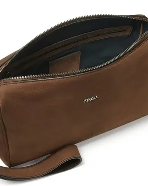 Zegna Secondskin Leather Pouch