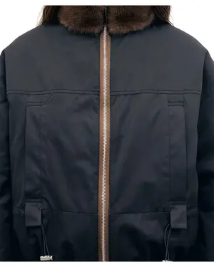 Gerard Darel Aurora Faux Fur Trim Jacket