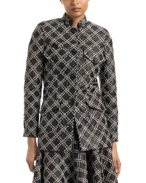 LIBEROWE Raja Embroidered Leather Jacket - Black