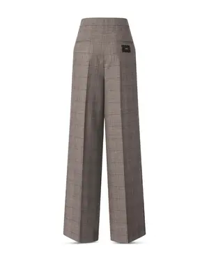 Pinko Plumeria Pleated Wide Leg Pants