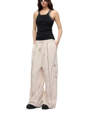 Pinko Coriandoli Cotton Stretch Embellished Tank Top